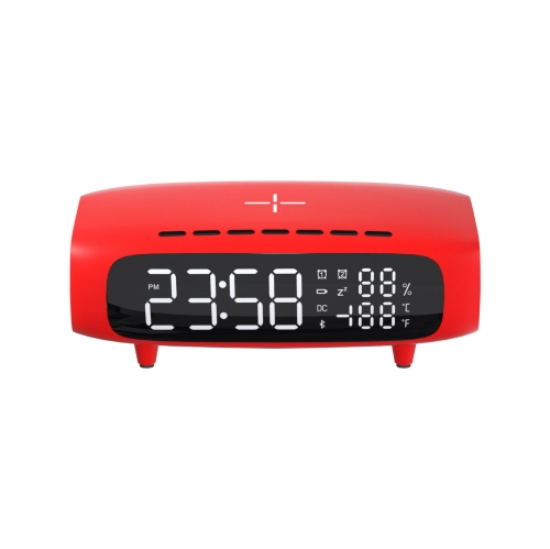 Wireless Charging Clock with Speaker,Charger